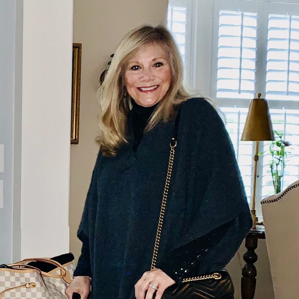 How To Style A Spring Poncho - Distinctly Southern Style