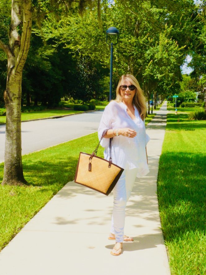 How To Style A Spring Poncho - Distinctly Southern Style