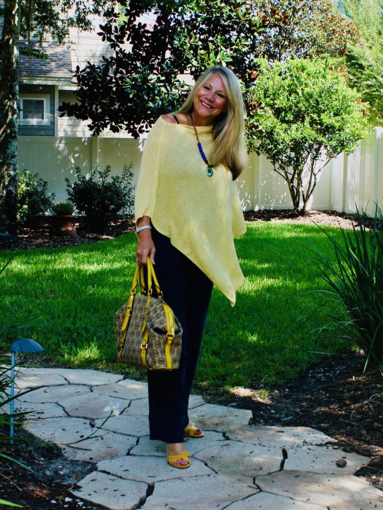 How To Style A Spring Poncho - Distinctly Southern Style